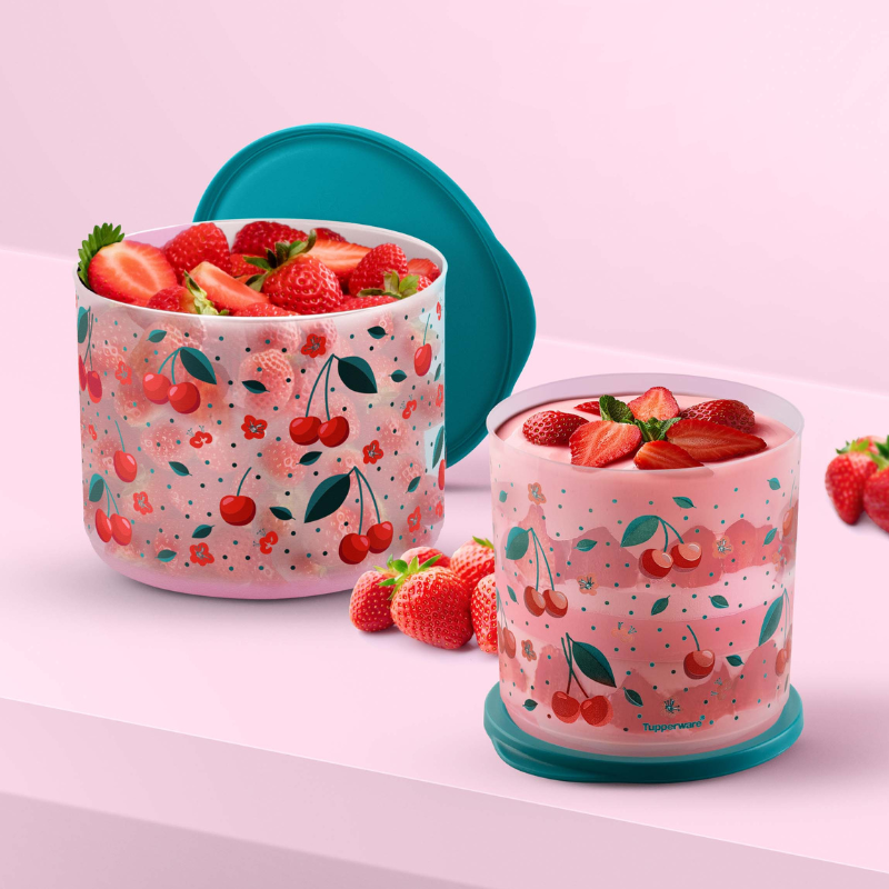Tupperware® Refri Line Cereja 3 Pecas Redondo - Loja Chefeware