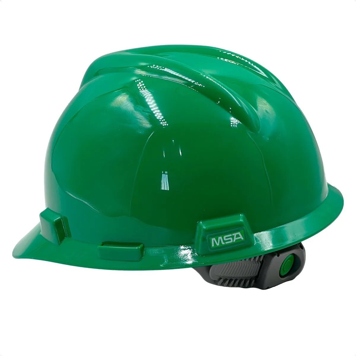 Capacete MSA V-Gard C/ Carneira Push Key e Jugular Verde CA 498 ...