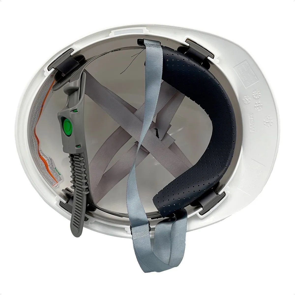 Capacete MSA V-Gard C/ Carneira Push Key e Jugular Branco CA 498 ...