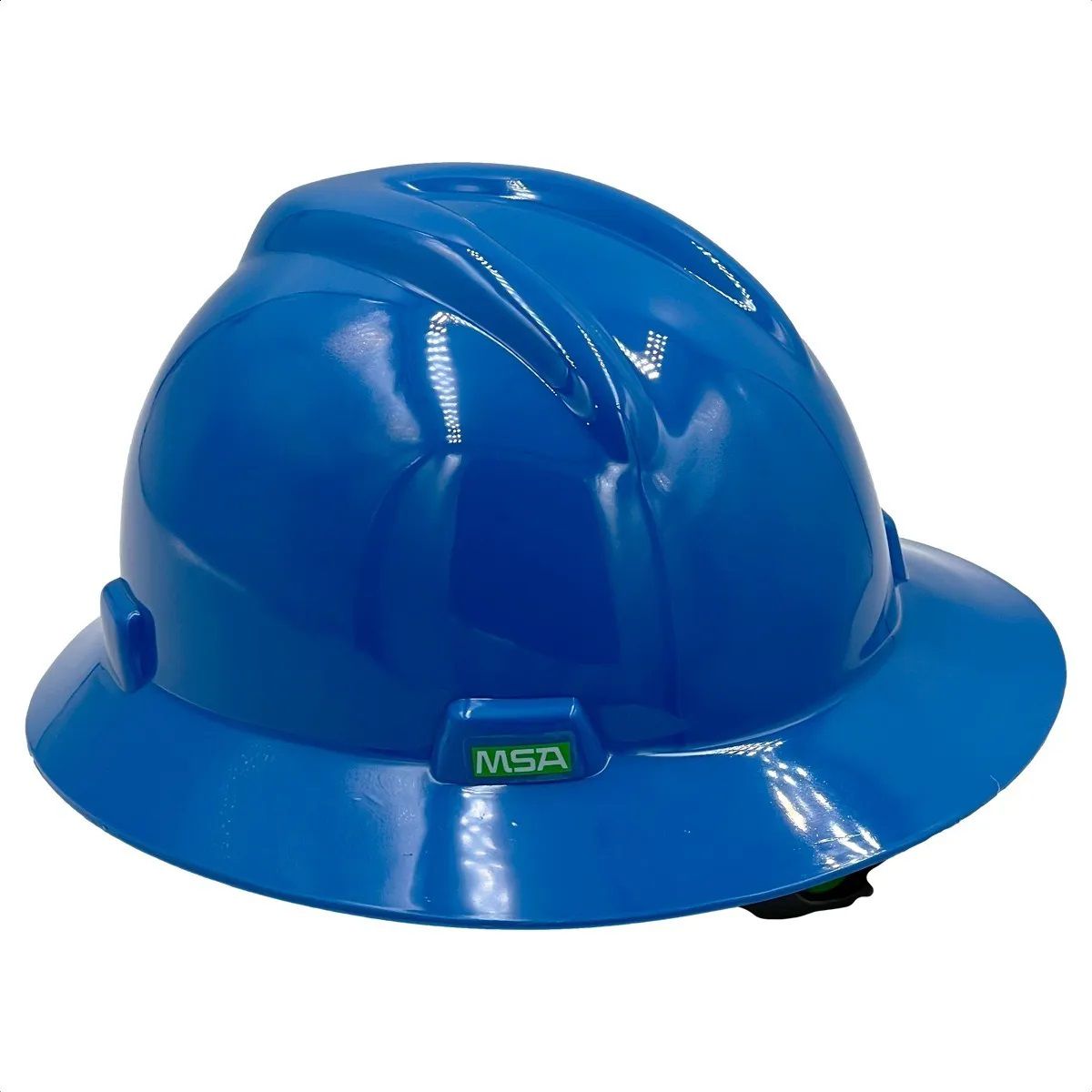 Capacete MSA Aba Total Azul C/ Carneira Push Key CA 365 - Equipamentos ...
