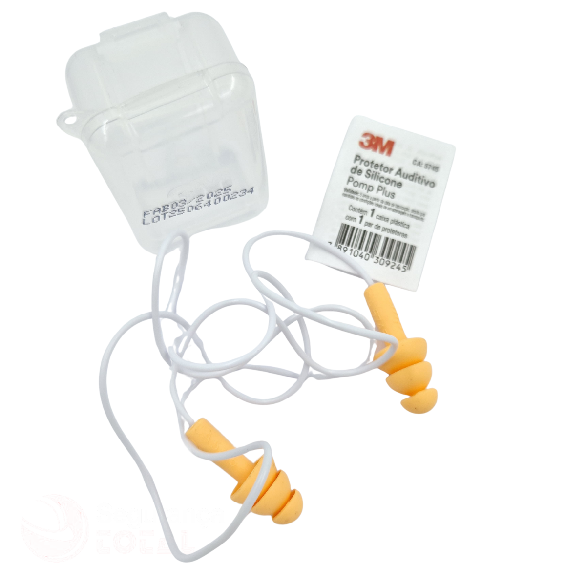 Protetor Auricular 3m Pomp Plus Cordão Silicone Kit com 50 un ...