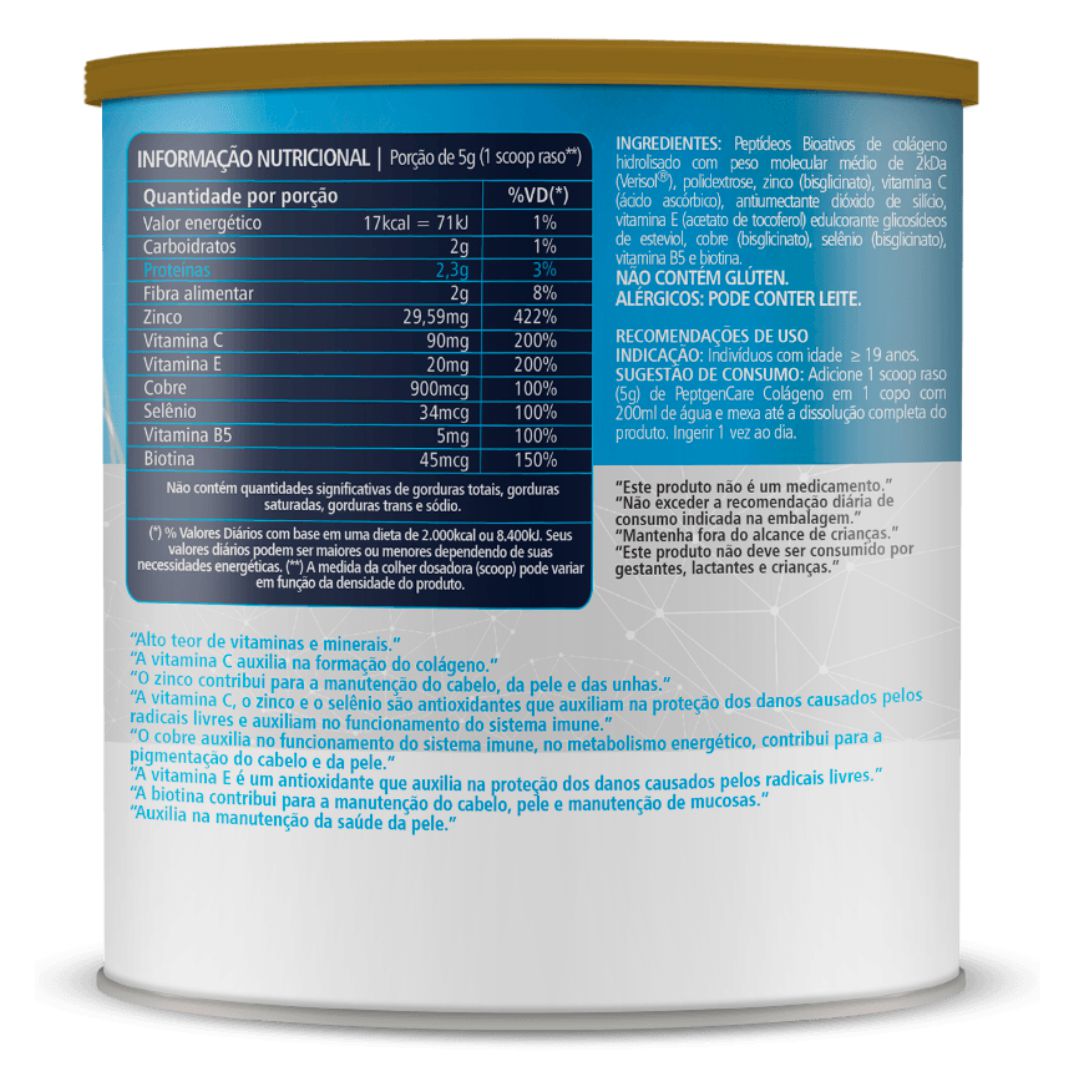 Kit 2uni Colágeno Verisol Peptogen Care Neutro 200gr - Clinic Mais ...