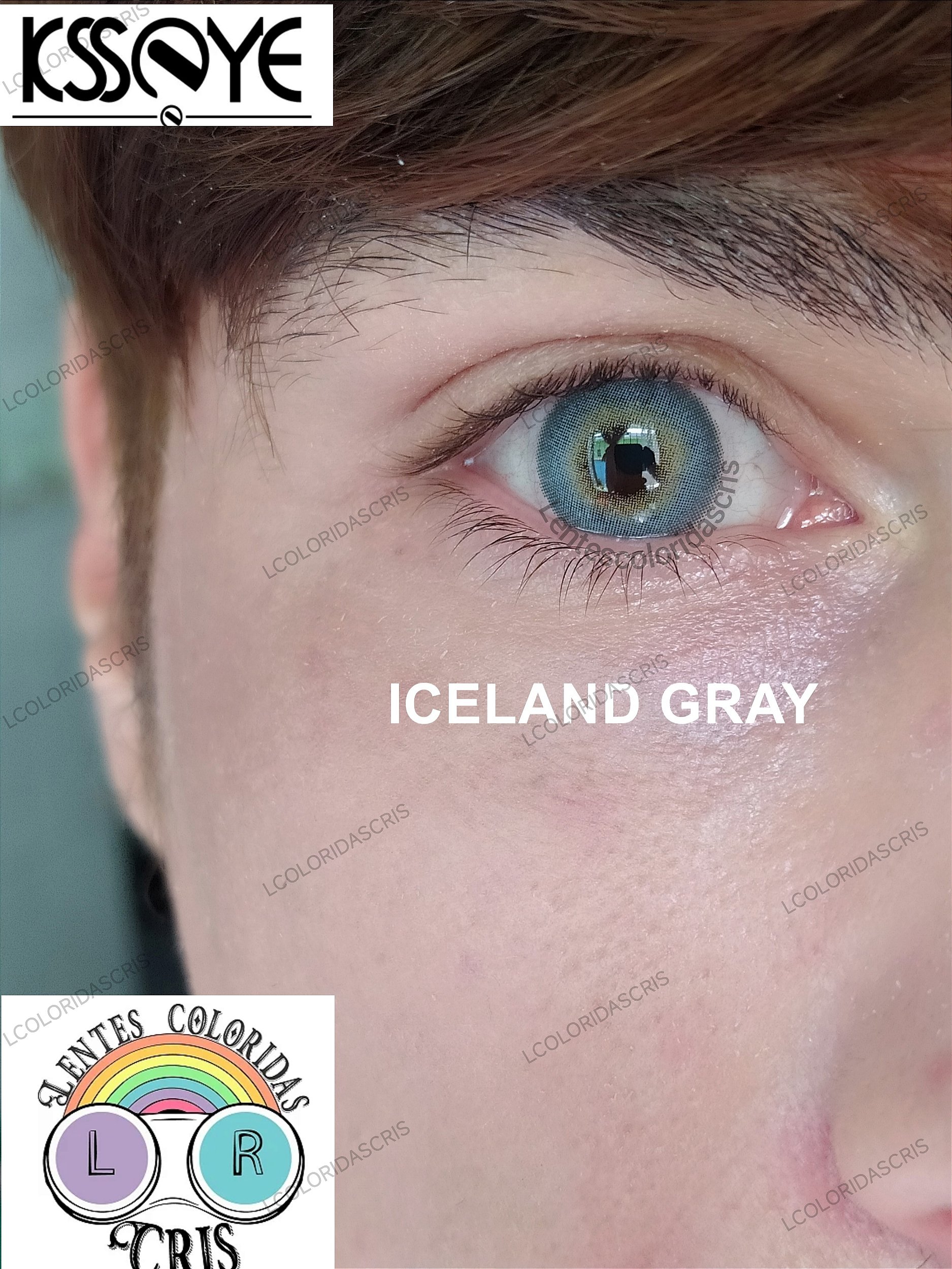SUPER LIQUIDAÇÃO DE ESTOQUE ICELAND GRAY - LENTES DE CONTATO COLORIDAS CRIS