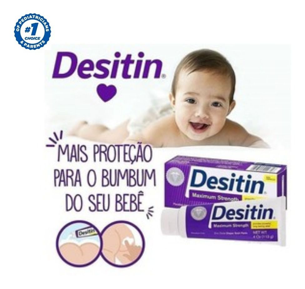 Pomada Assadura Desitin Roxa Maximun Strenght 136g - importadosdagrazi