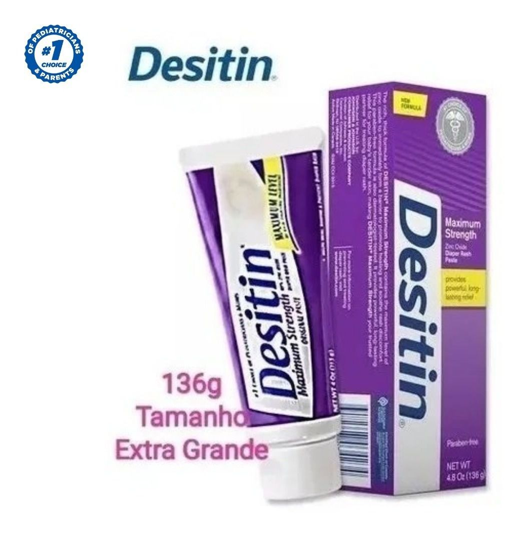 Pomada Assadura Desitin Roxa Maximun Strenght 136g - importadosdagrazi