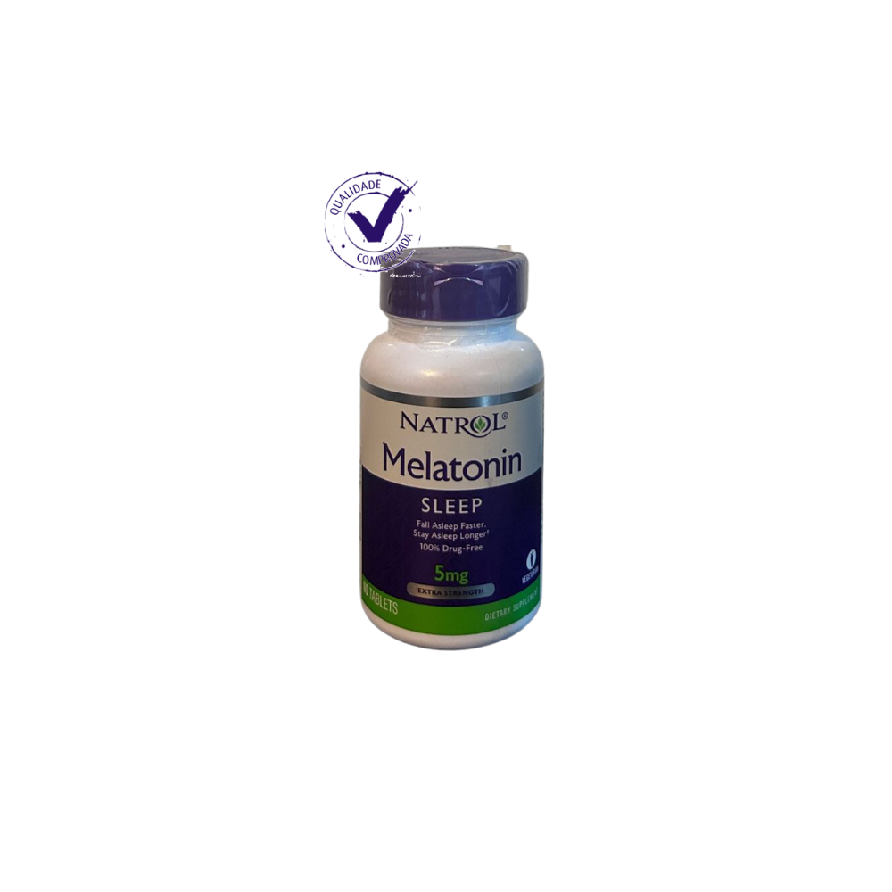 Natrol Melatonina 5 mg - 60 Tabletes - importadosdagrazi