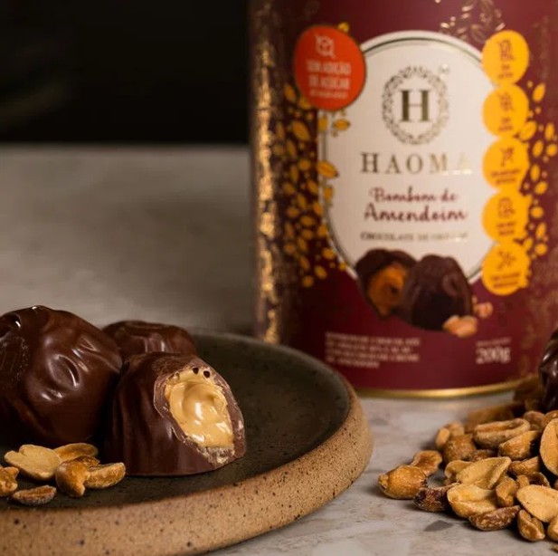 Haoma Bombom de Amendoim 200G - Tamaru Gourmet