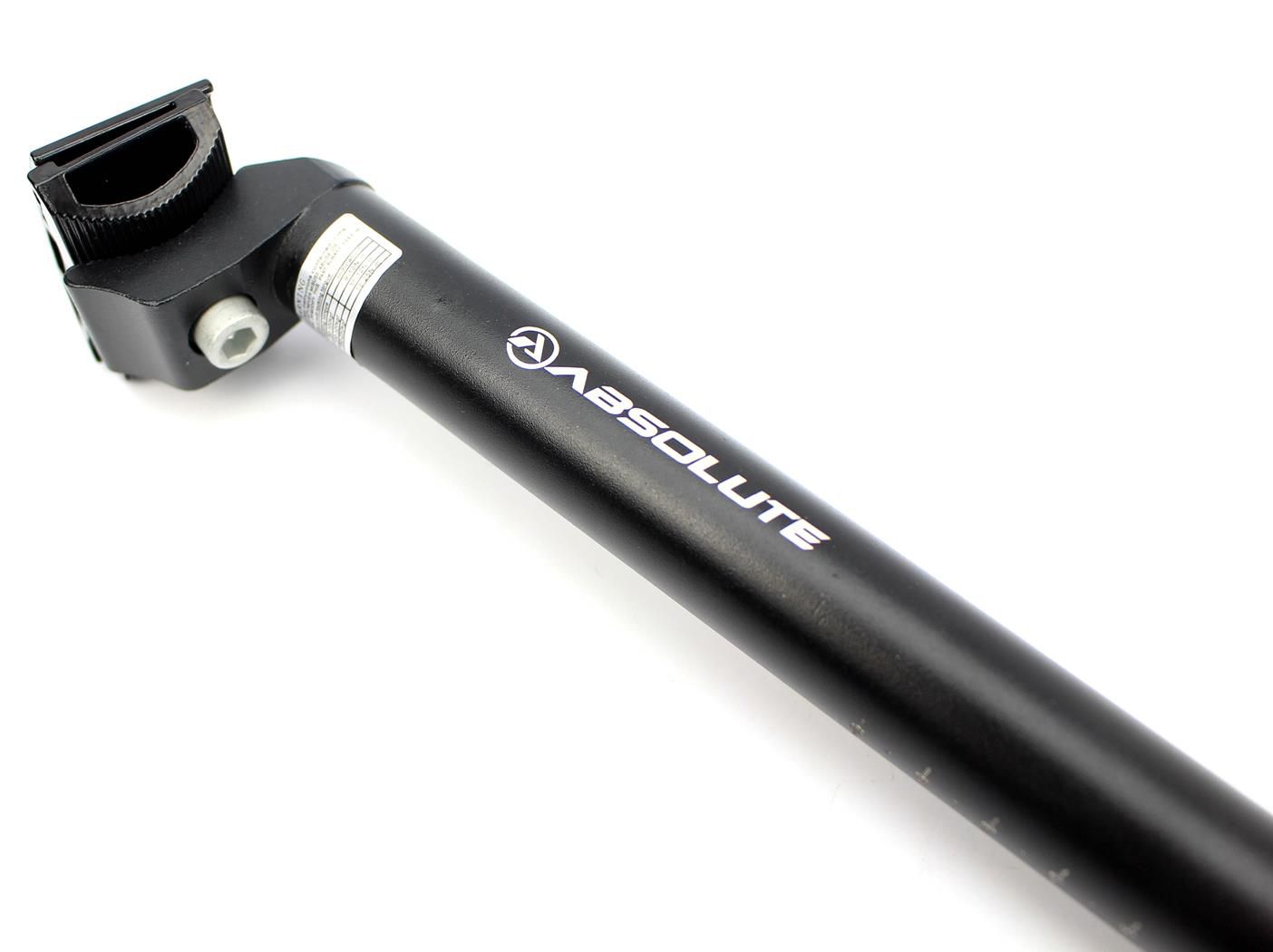 Canote Bicicleta MTB ou Speed Absolute Alumínio 25.4 x 350mm Preto com ...