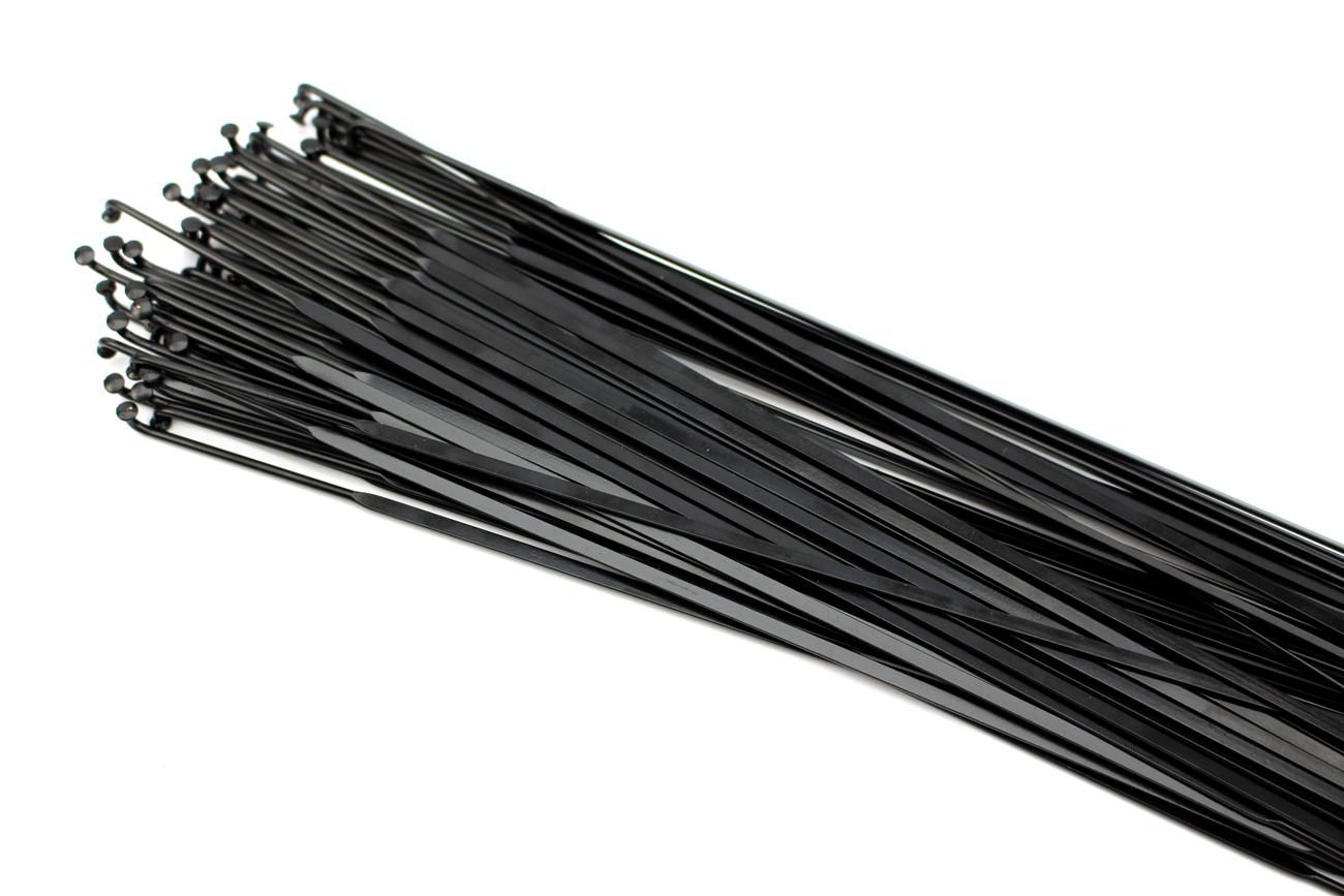 72 Raios Aerodinâmicos (Trefilado) Chatos em Aço Preto 290mm x 2.0mm ...