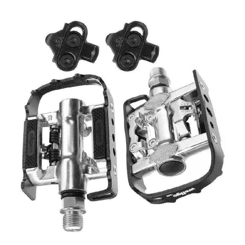 Pedal Encaixe Clip MTB Wellgo C002 9/16 Com Plataforma E Encaixe Clip - XCO Bikes