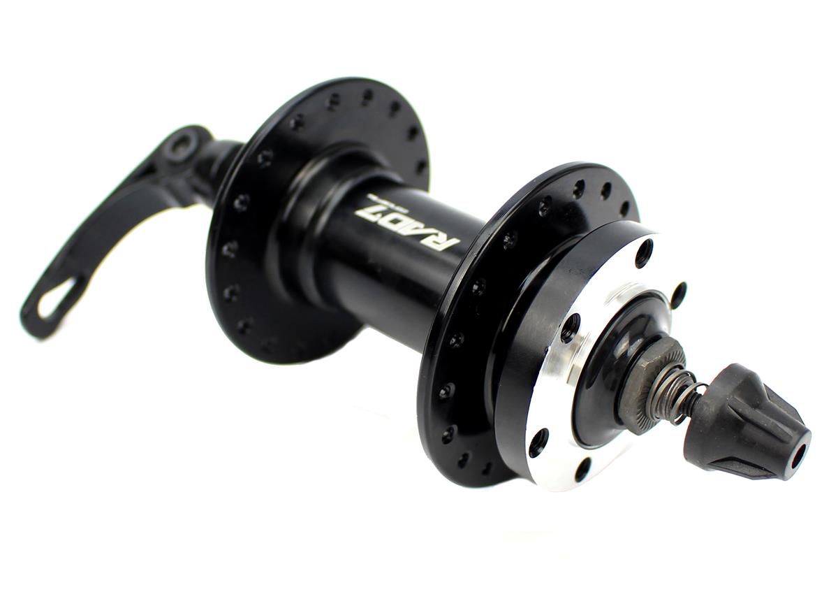 Par de Cubos Rad7 28/32/36 Furos Com Rolamentos e Blocagem Preto - XCO Bikes