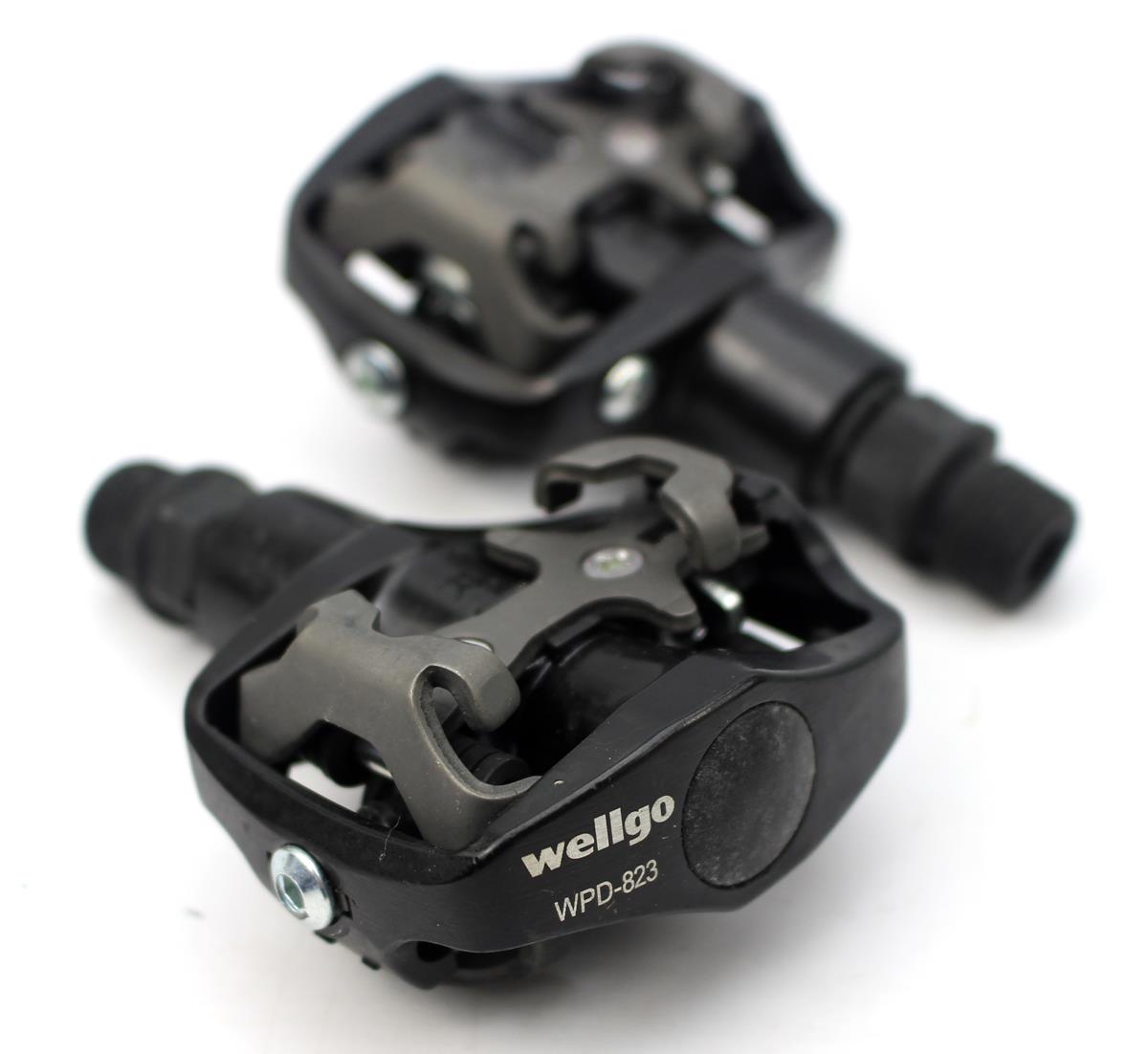 Pedal de Encaixe Clip Bicicleta MTB Wellgo M823 Com Taquinho Preto - XCO Bikes