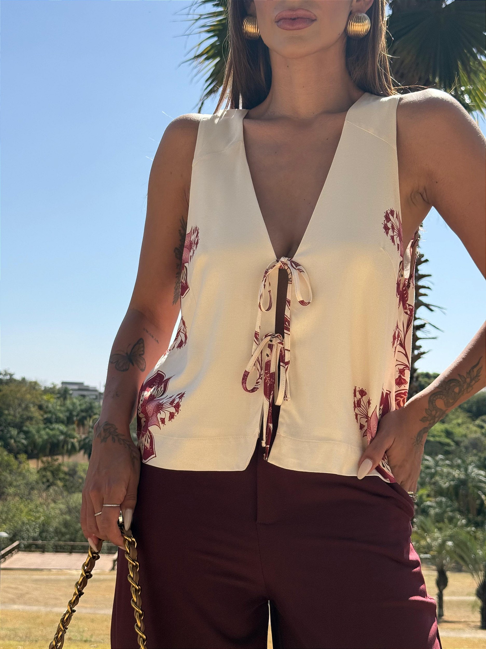 Colete Estampado Nina Farm - Isa Baldo - A Sua Loja de Roupas Femininas ...
