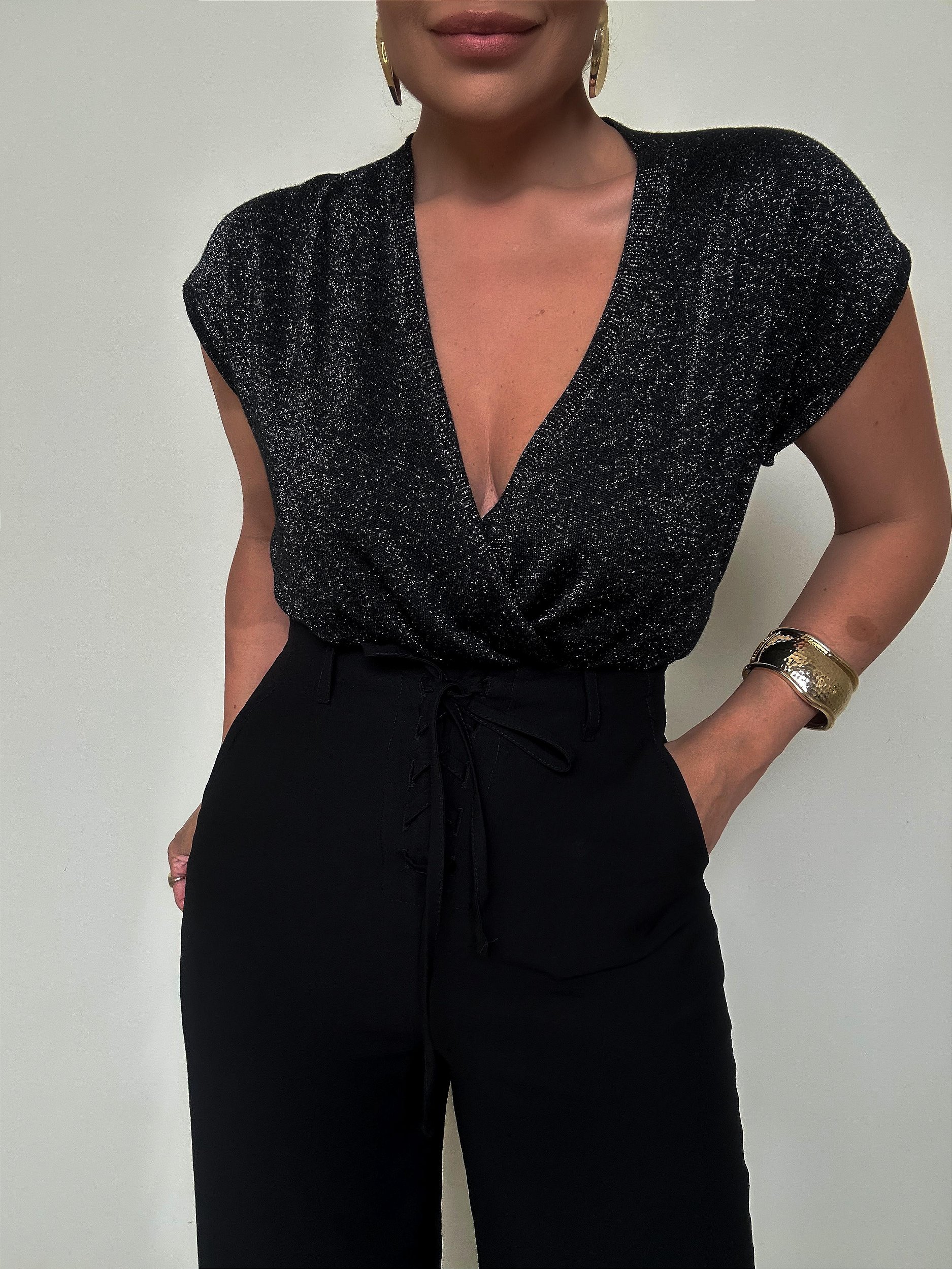 Blusa Lurex Gaby Preta - Isa Baldo - A Sua Loja de Roupas Femininas e ...