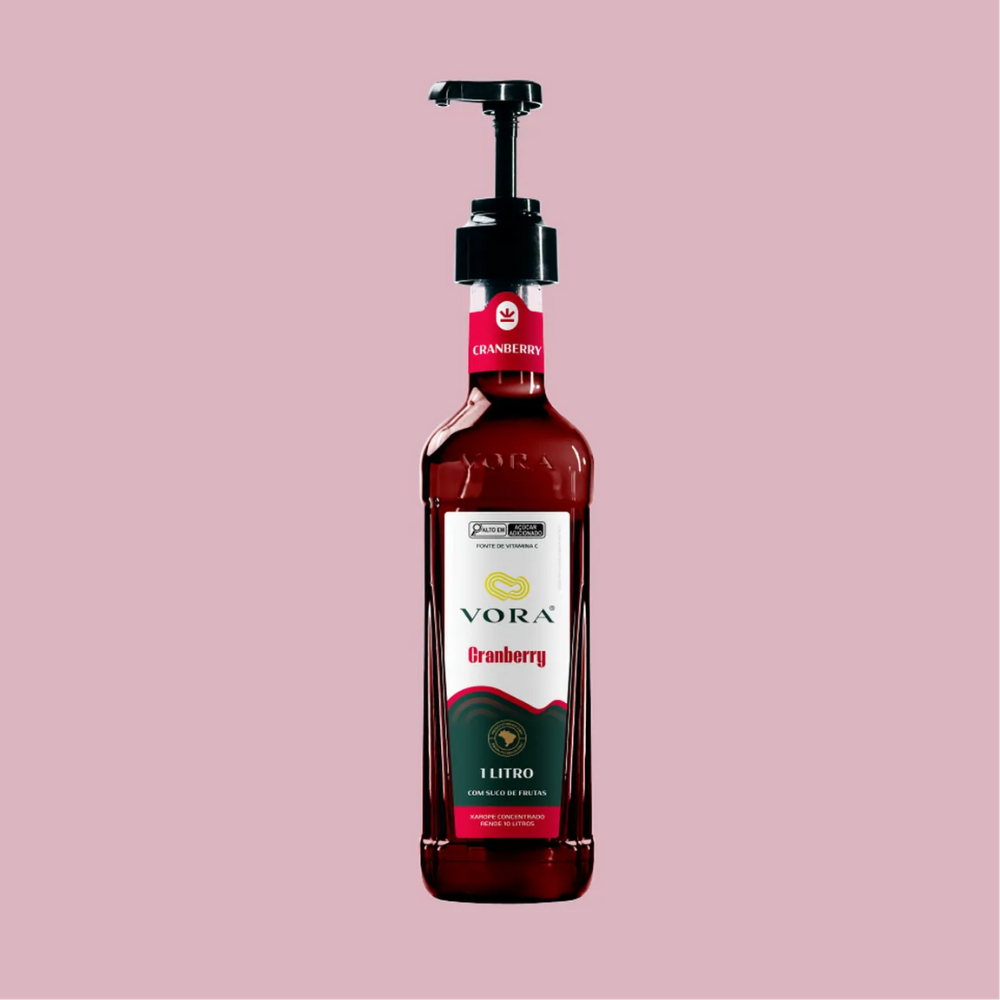 Xarope Vora Cranberry 1l - Loja Online - Amiste Café