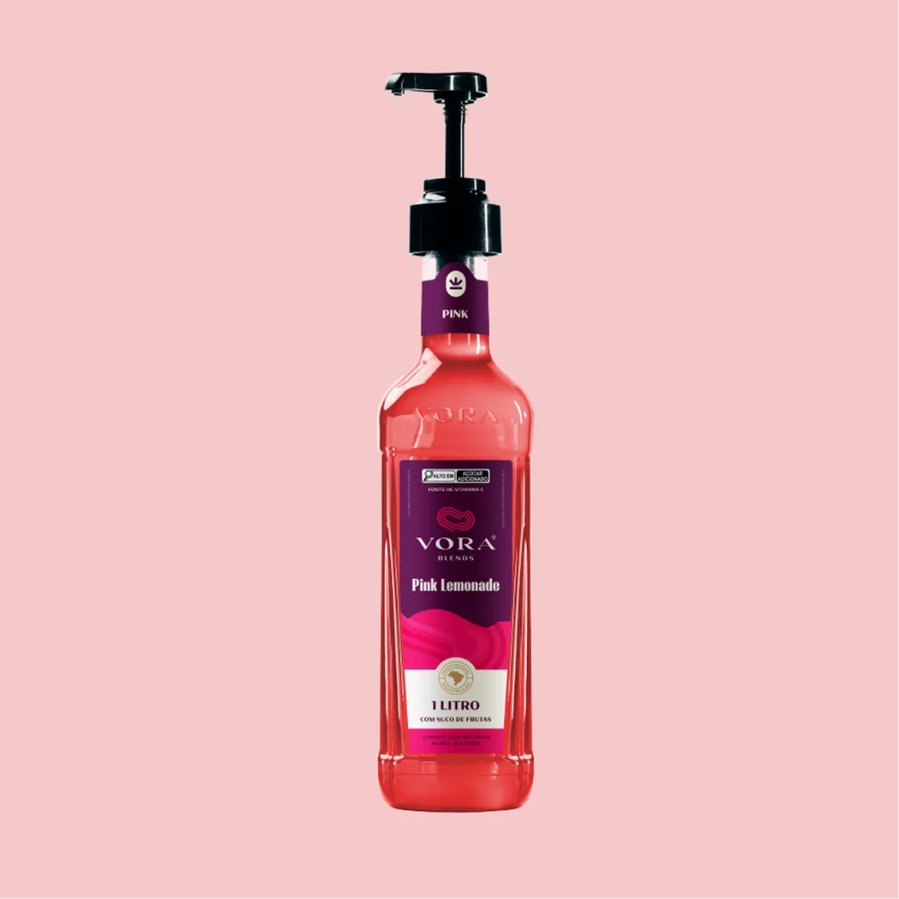 Xarope Vora Pink Lemonade 1l - Loja Online - Amiste Café
