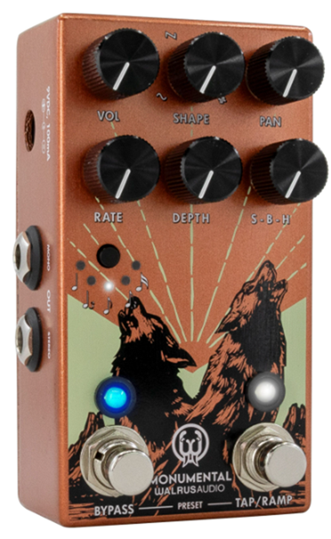 Pedal Monumental Harmonic Stereo Tremolo Walrus Audio Laranja - DG ...