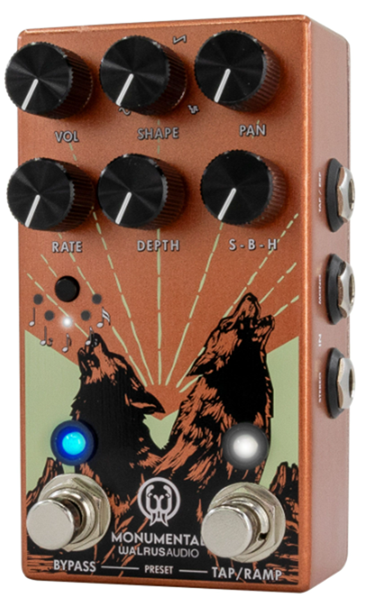 Pedal Monumental Harmonic Stereo Tremolo Walrus Audio Laranja - DG ...