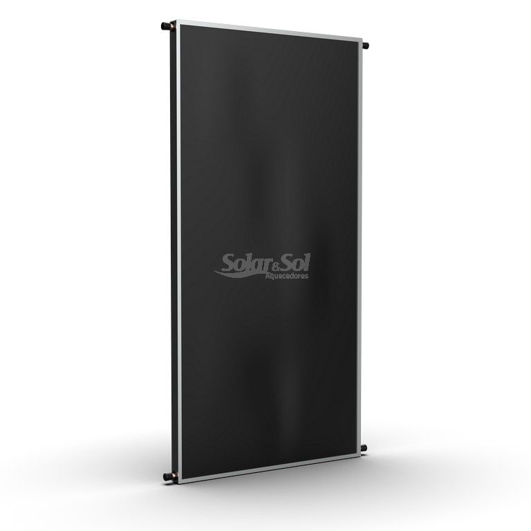 Coletor Solar Fechado - FUNDO DE ALUMINIO - Inox 2x1 C/ Rosca ...