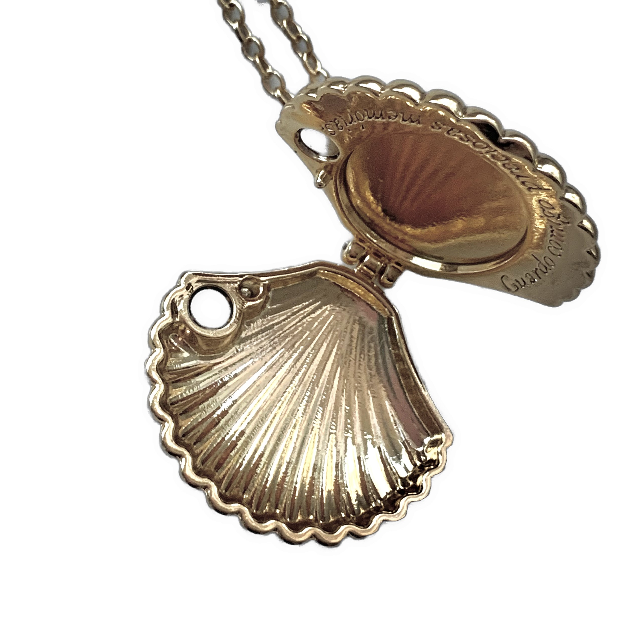 colar relicário shell - Cuore Cris Brancatelli