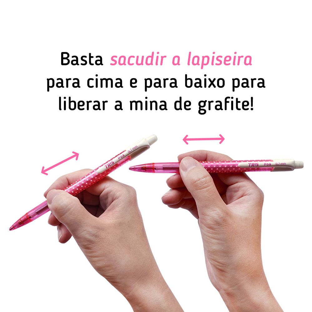 Lapiseira Poá Shake Tris 0.7 - Fancy Goods