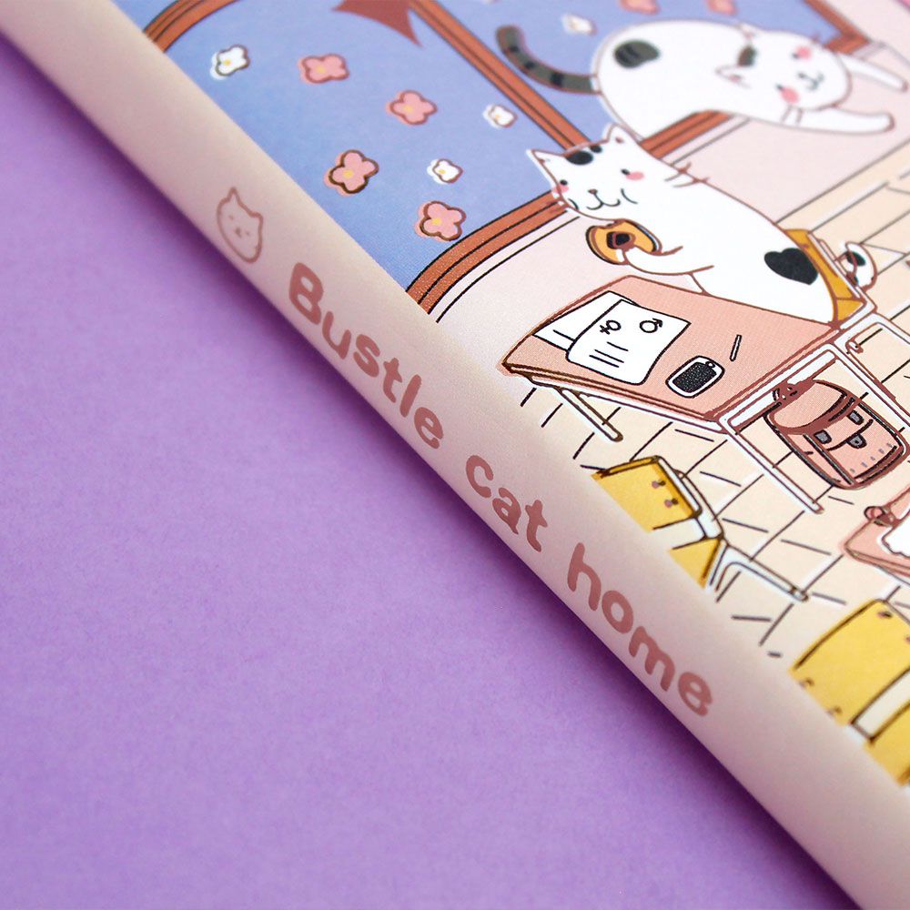 Caderno Brochura Com Folhas Ilustradas E Fecho Magnético Soft Touch
