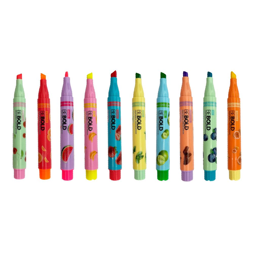 Kit Com 10 Marca Textos Be Bold Fruit Edition Newpen - Fancy Goods