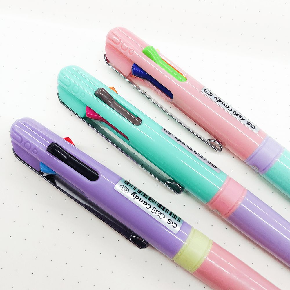 Caneta Esferográfica 0.7 Multicores 4x1 Candy CiS - Fancy Goods