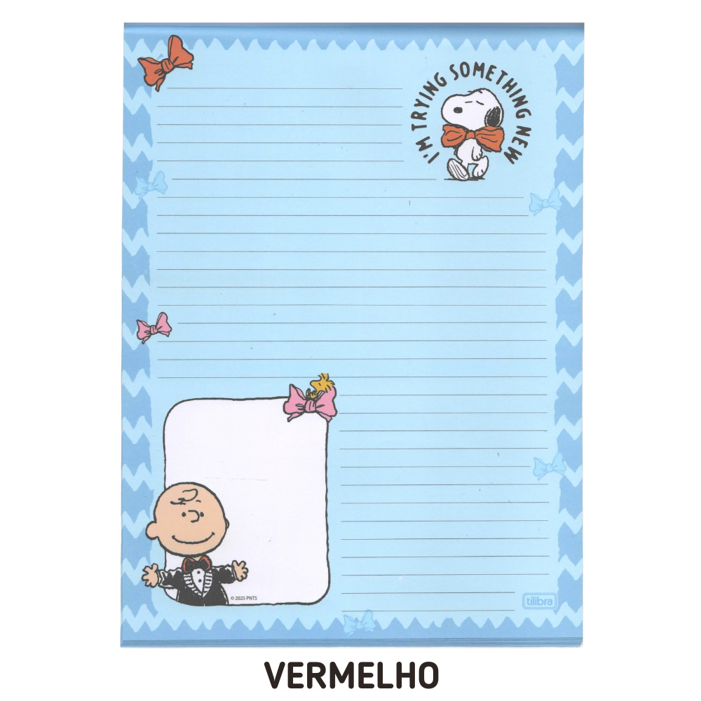 Bloco de Papel de Cartas 50 Folhas Snoopy - Fancy Goods