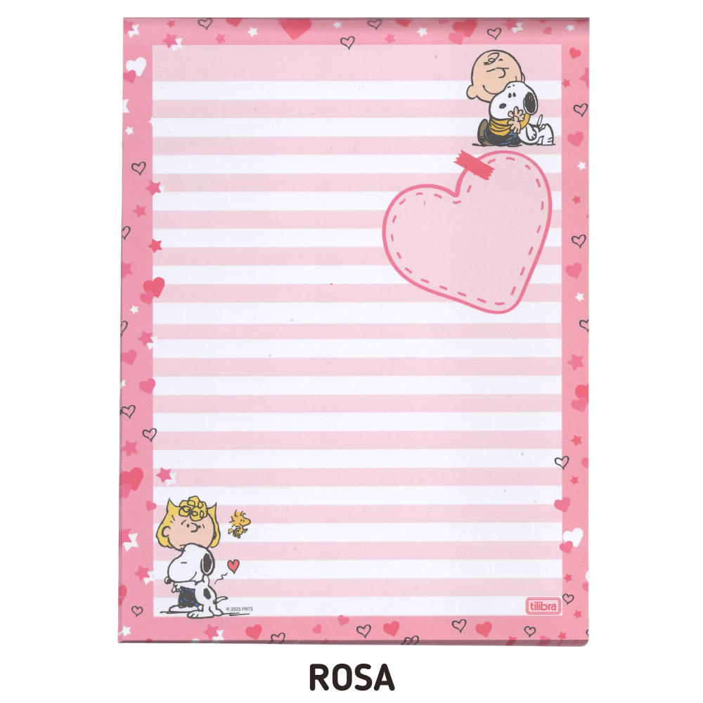 Bloco de Papel de Cartas 50 Folhas Snoopy - Fancy Goods