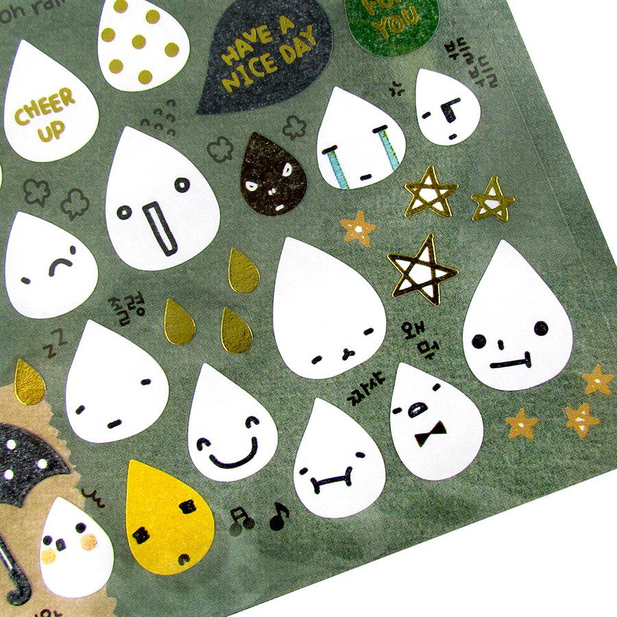 Adesivo Divertido Papel - Rain Drop - Fancy Goods
