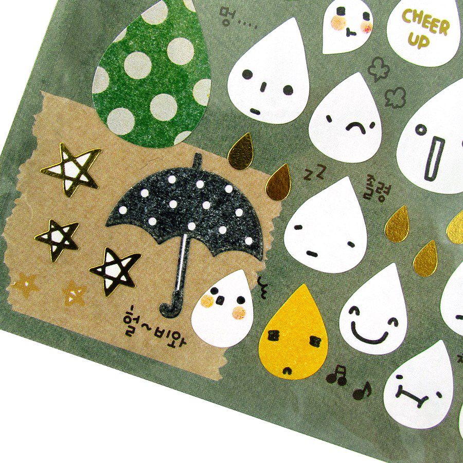 Adesivo Divertido Papel - Rain Drop - Fancy Goods