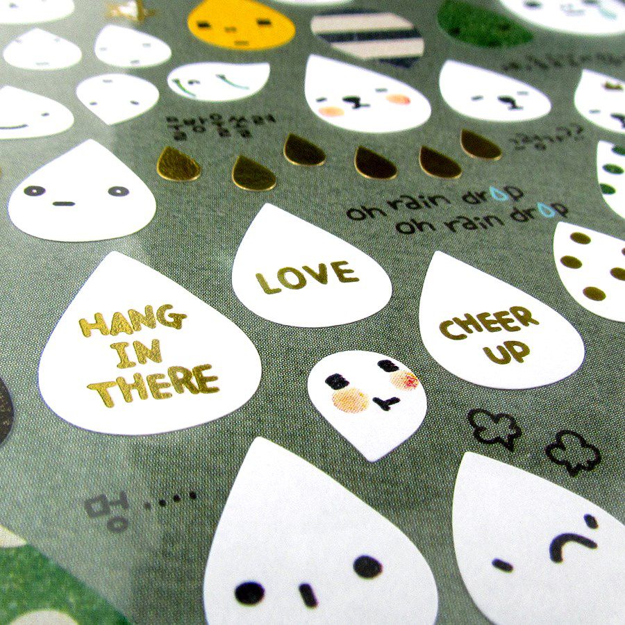 Adesivo Divertido Papel - Rain Drop - Fancy Goods