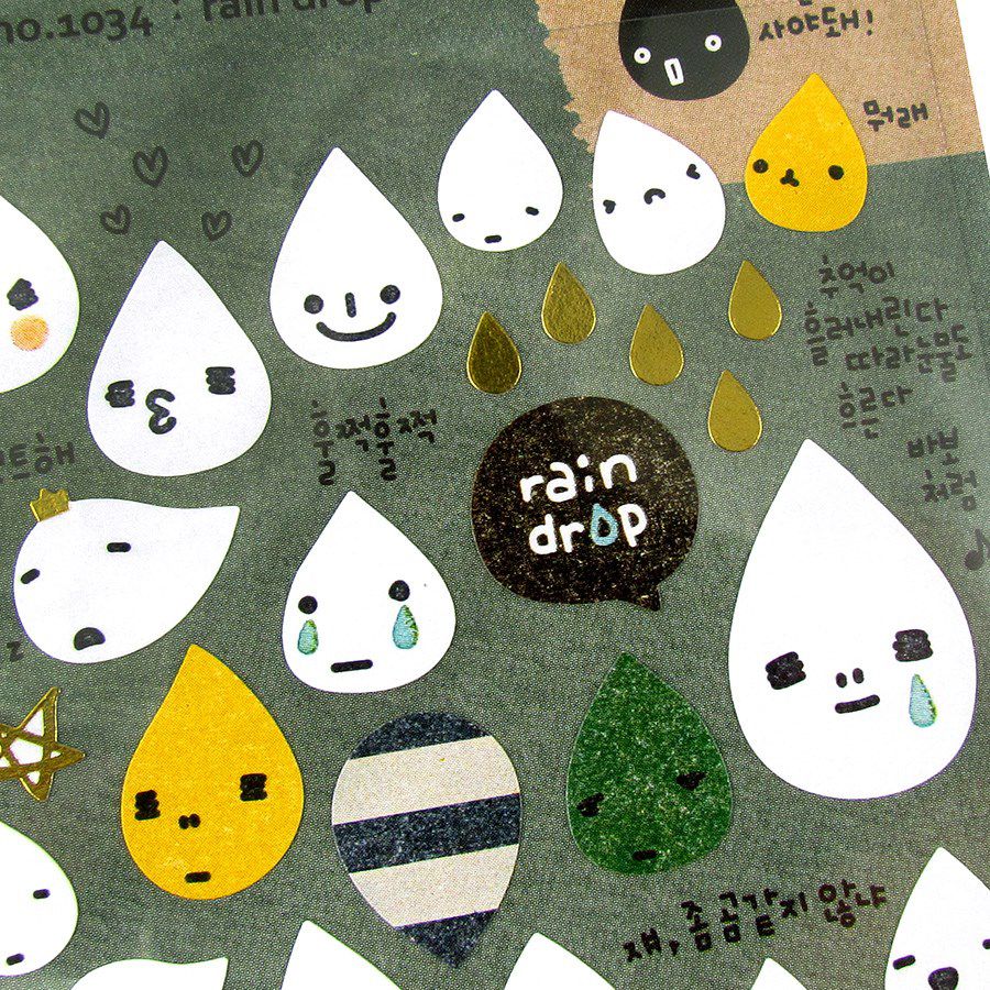 Adesivo Divertido Papel - Rain Drop - Fancy Goods