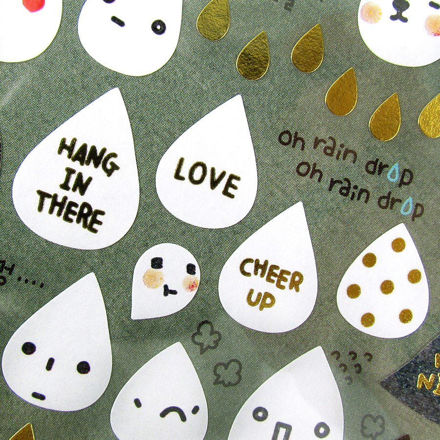 Adesivo Divertido Papel - Rain Drop - Fancy Goods