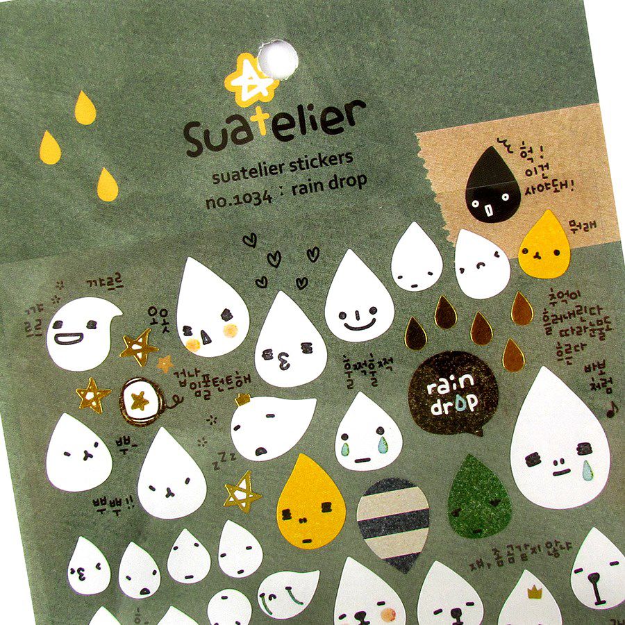 Adesivo Divertido Papel - Rain Drop - Fancy Goods