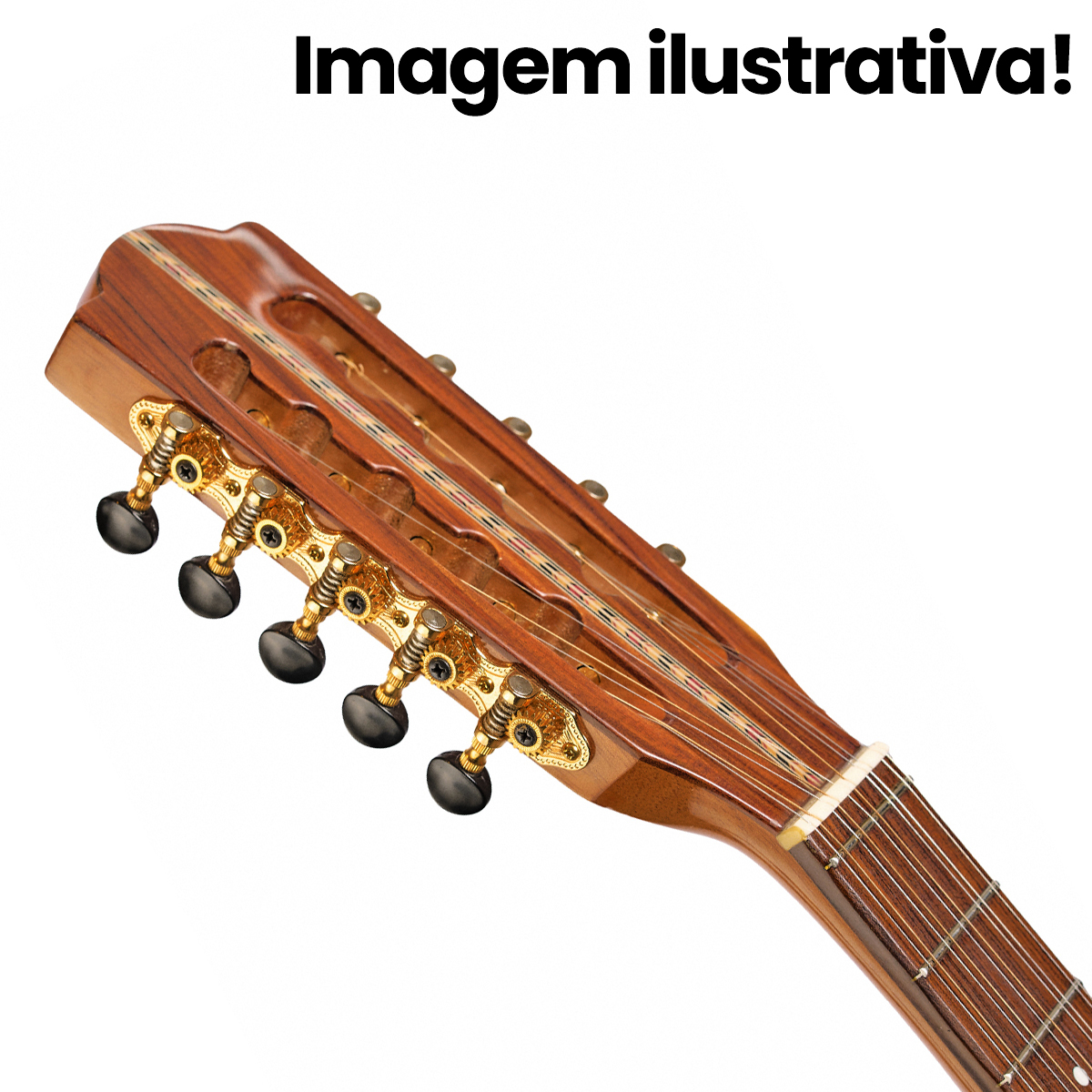 Tarraxa Viola Caipira Rozini Pino Fino Dourada 18 Dentes | Luthieria ...