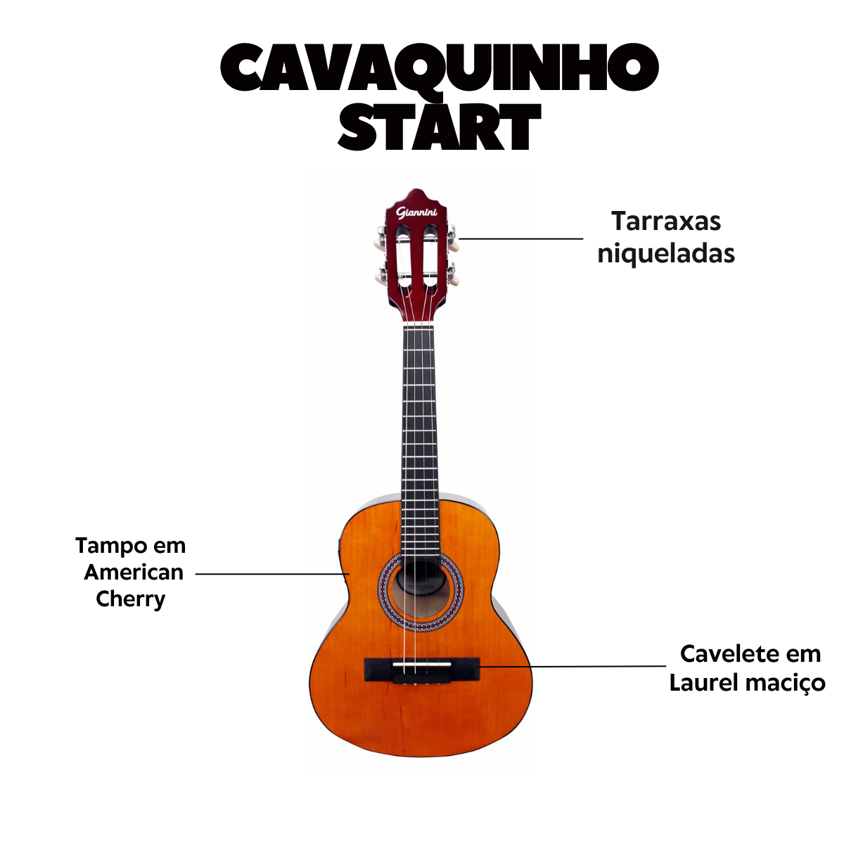 Cavaco Giannini Elétrico CS-14|Instrumentos Musicais|American Musical ...