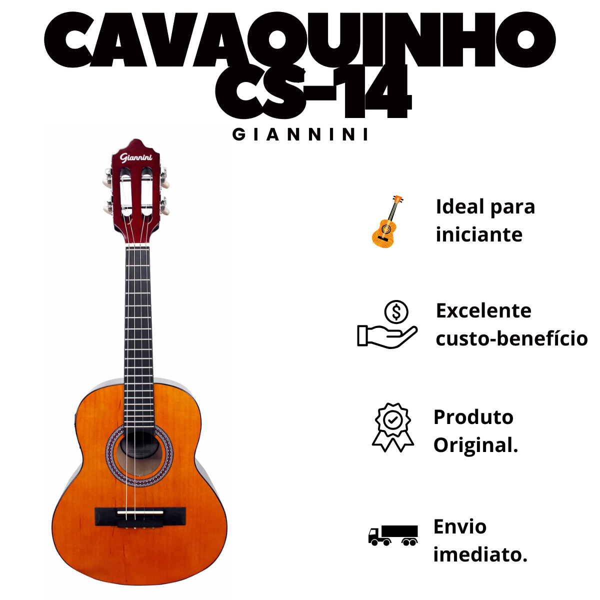 Cavaco Giannini Elétrico CS-14|Instrumentos Musicais|American Musical ...