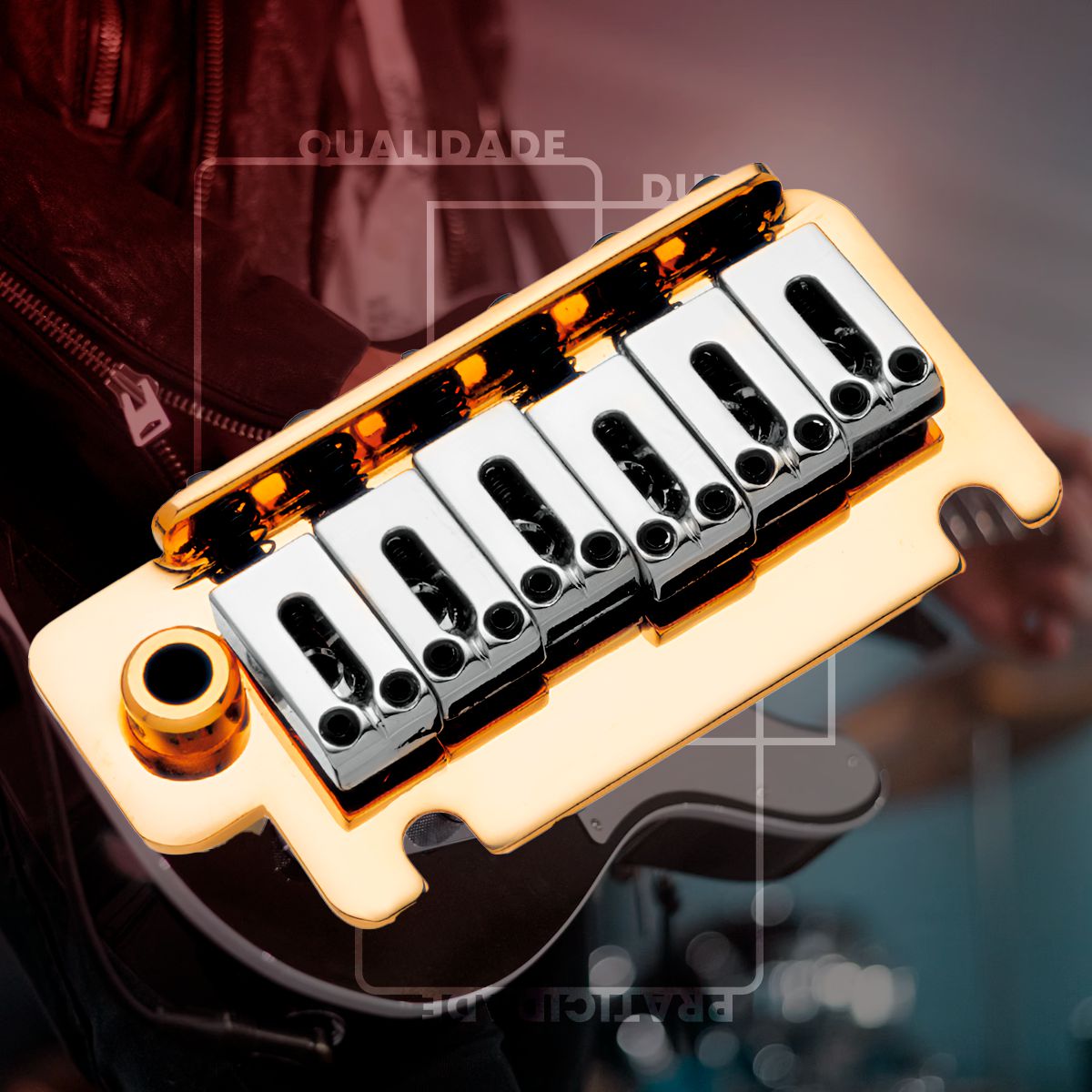 Ponte Flutuante Dourada | Pontes Para Guitarra | American Musical ...