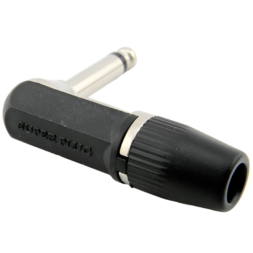 Plug Conector P10 Mono Em L Com Capa Modelo Profissional | Áudio ...