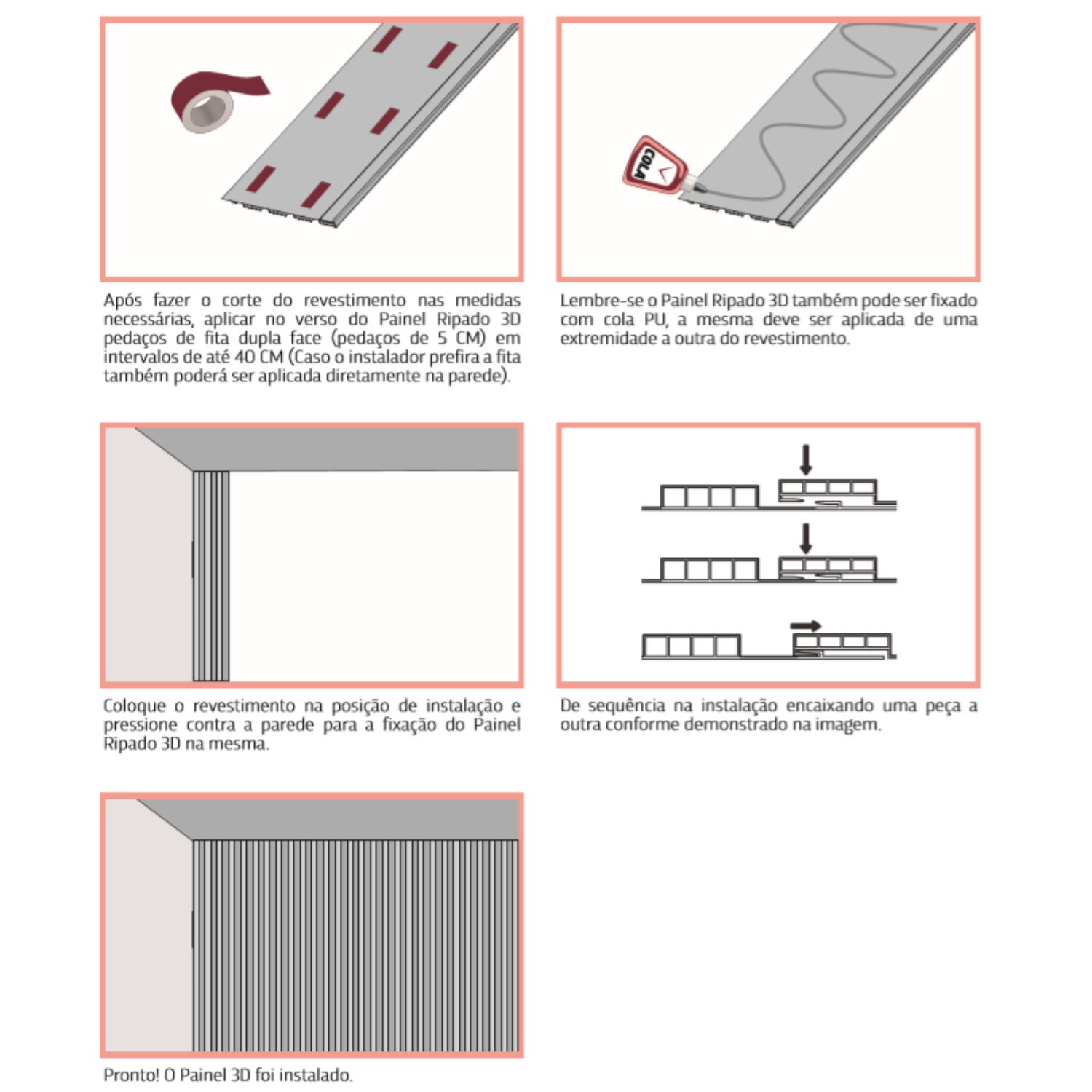 Painel Ripado de PVC - Monte Carlo Acabamentos
