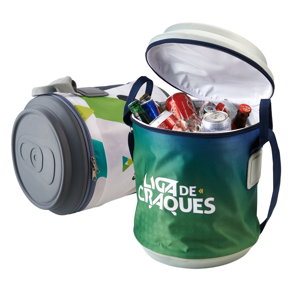Cooler Formato de Lata 28L Personalizado - Rampazzo Brindes - Produtos ...