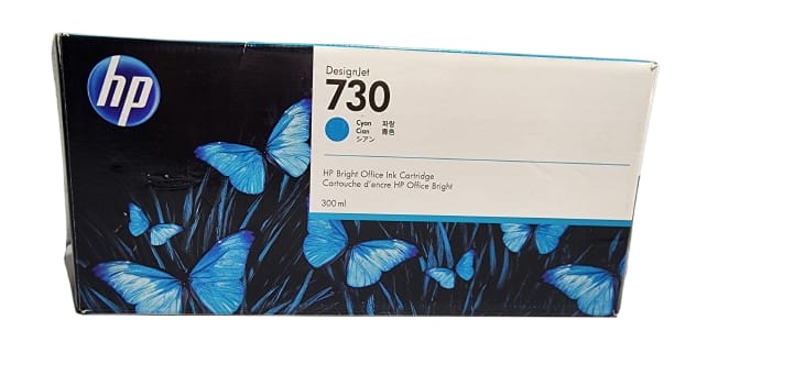 Cartucho original HP 730 Cyan P2V68A PLOTTER HP T1600 T1700 T2600 300ml ...