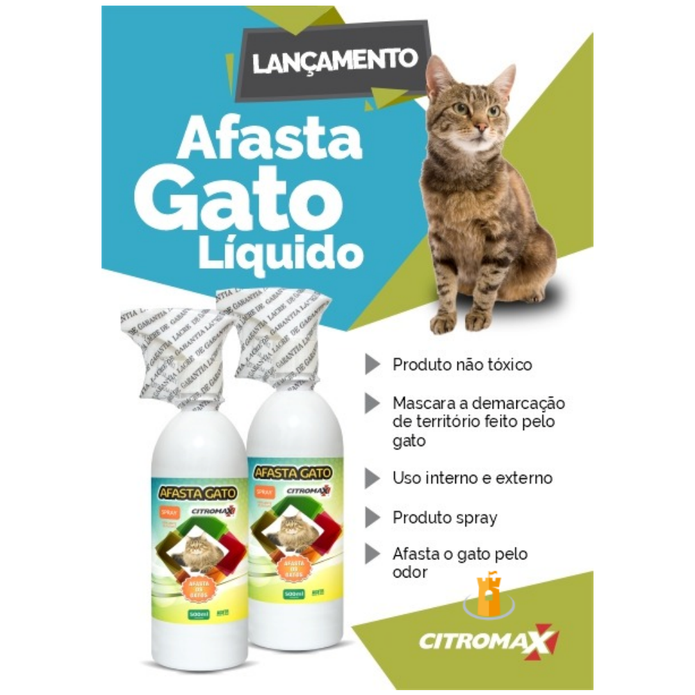 Repelente olfativo para educar, repelir e afastar gatos - FORTE UTIL