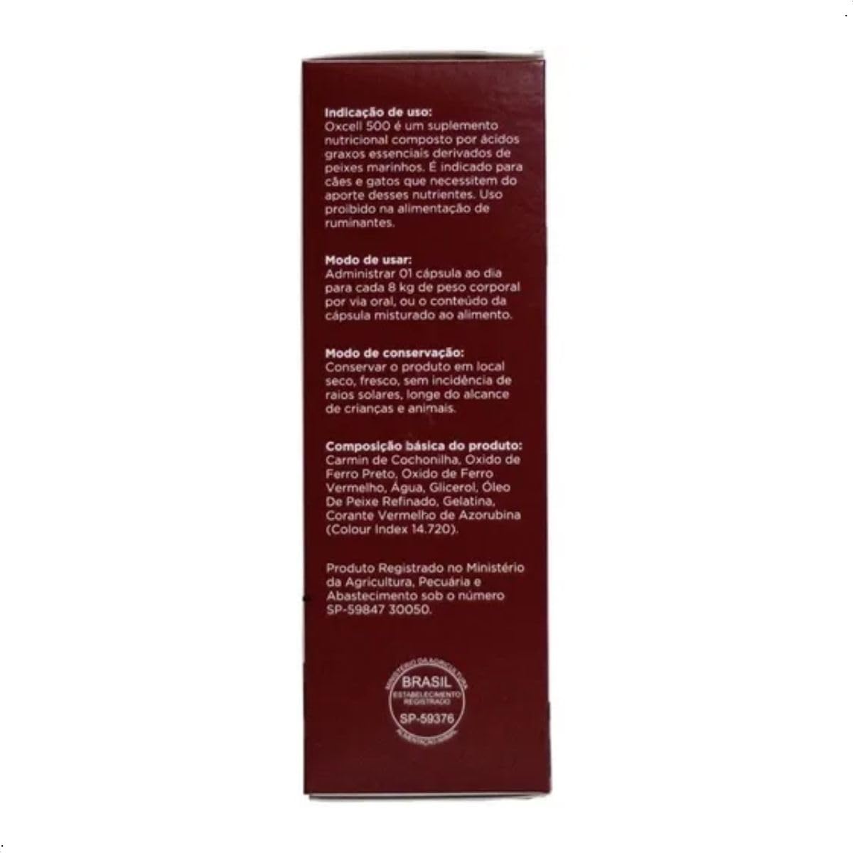 Oxcell 500Mg 30 Cápsulas - O seu pet shop no Rio de Janeiro | Pet Shop ...