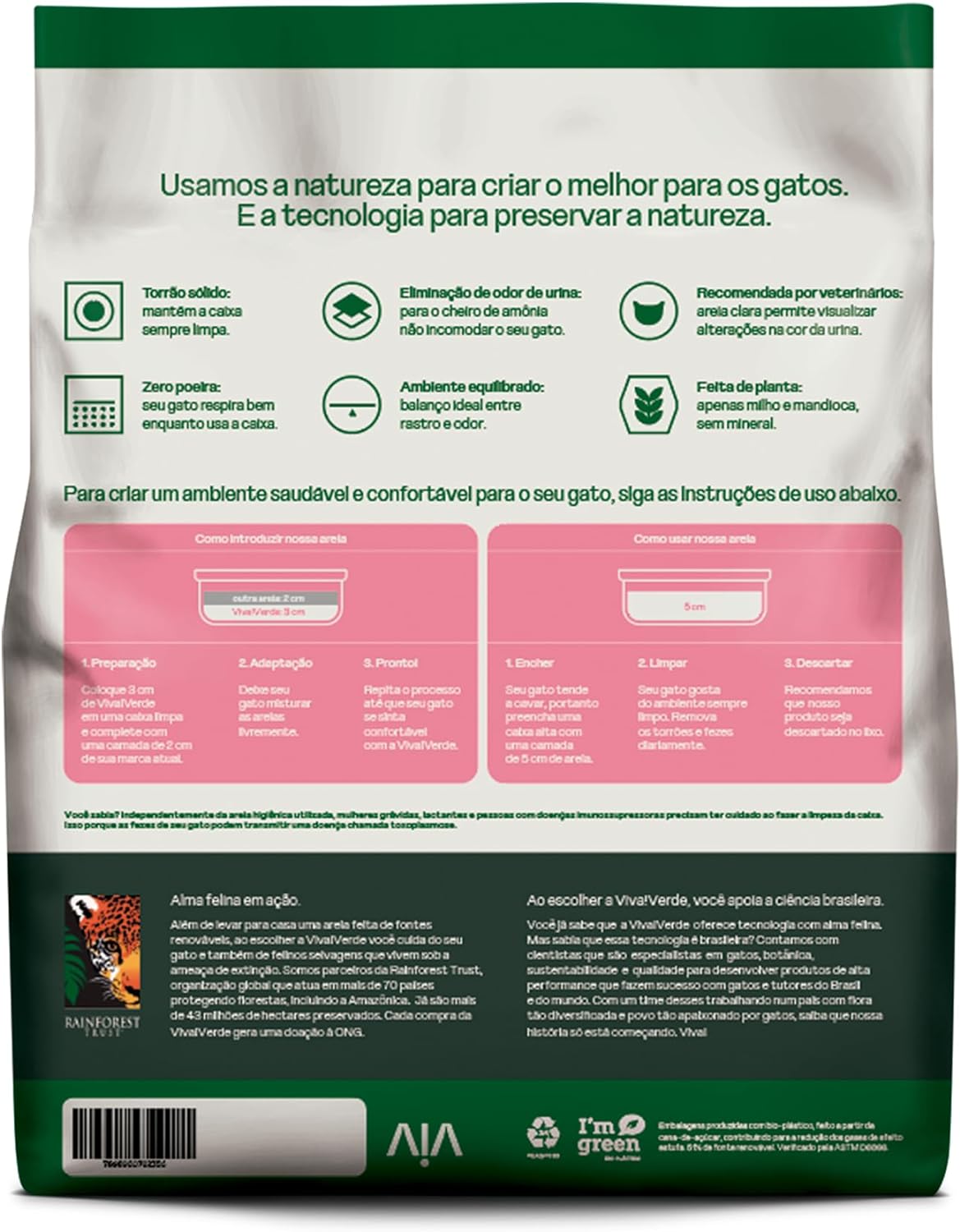 Areia Higiênica Viva Verde 4Kg: Garanta Limpeza Plena para Seus Gatos! - O seu pet shop no Rio ...