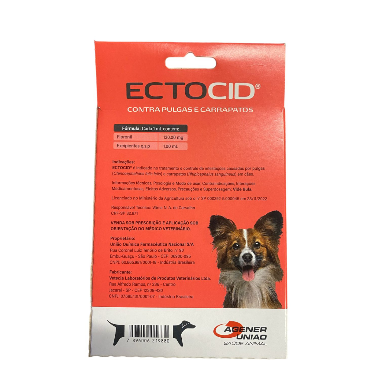 Ectocid Spot On 0,67ml Para Cães Até 10kg - O seu pet shop no Rio de ...
