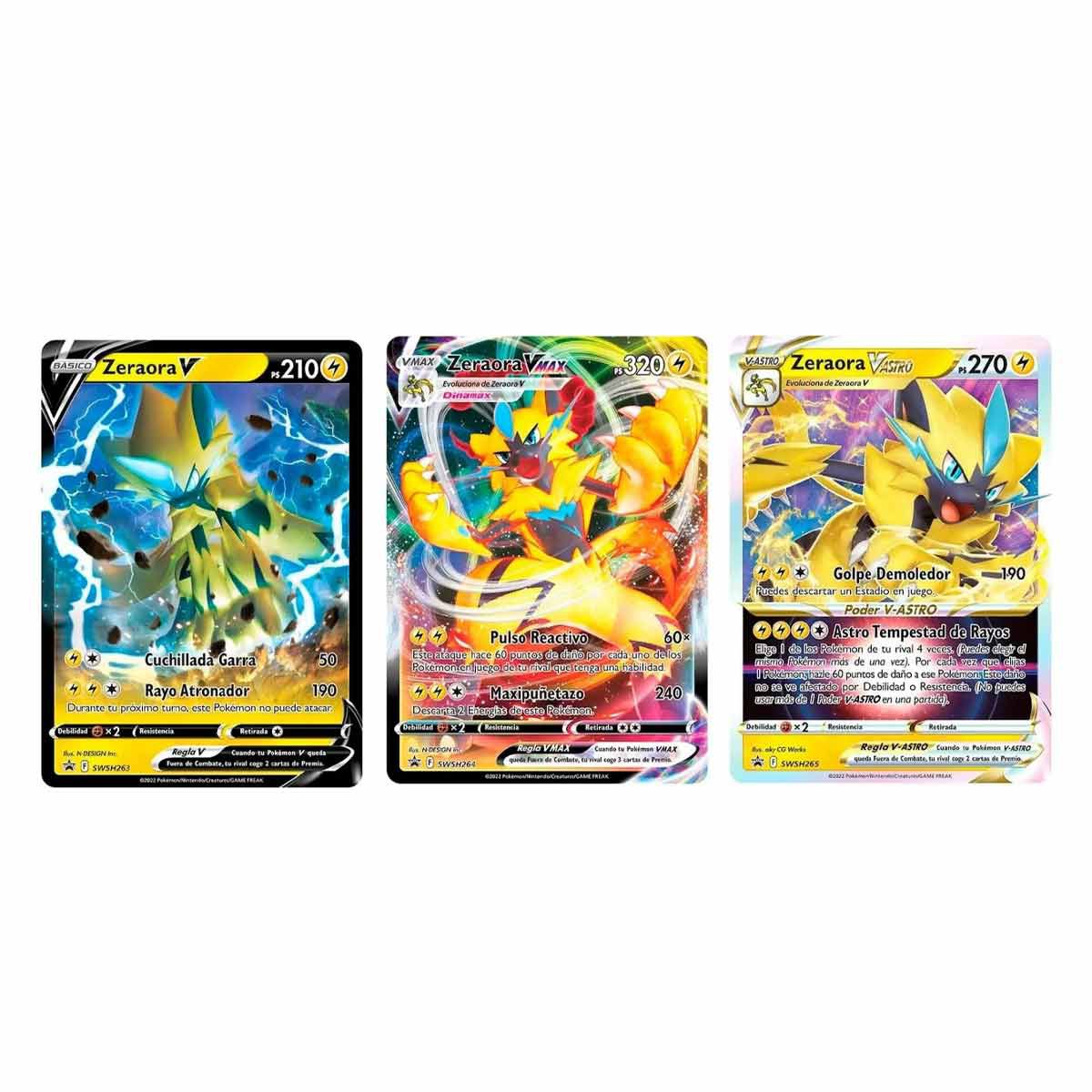 Box Pokémon ZERAORA Vmax e V-Astro - Copag - ShopDG - Sua Loja de Jogos ...