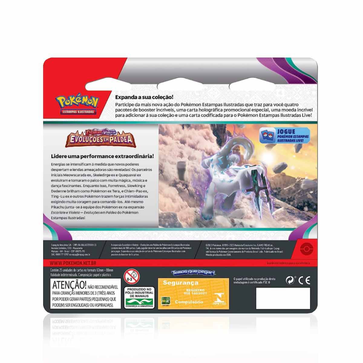 Blister Quadruplo Pokémon Evoluções Em Paldea Varoom Shopdg Sua
